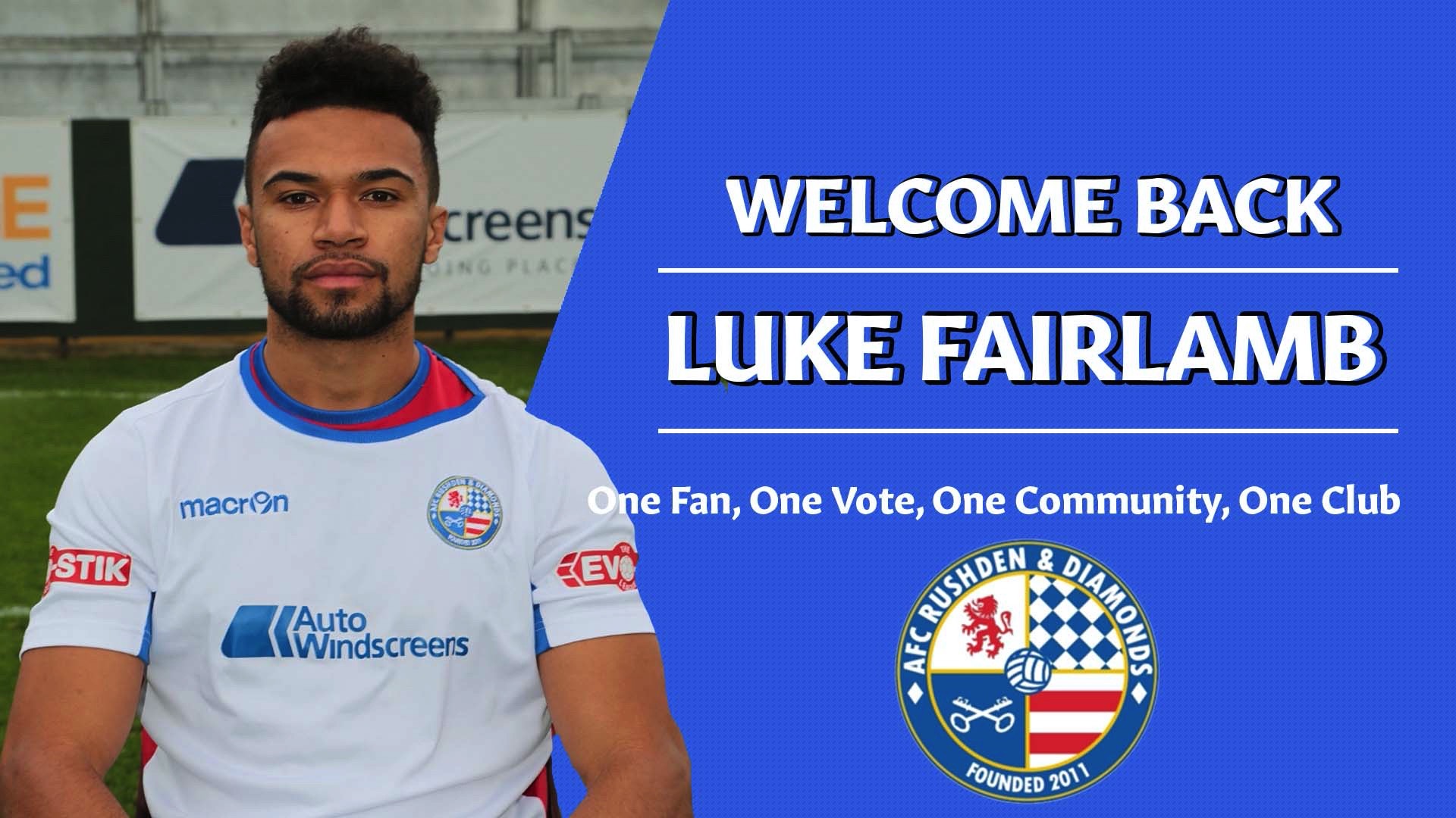 Luke Fairlamb rejoins – AFC Rushden & Diamonds