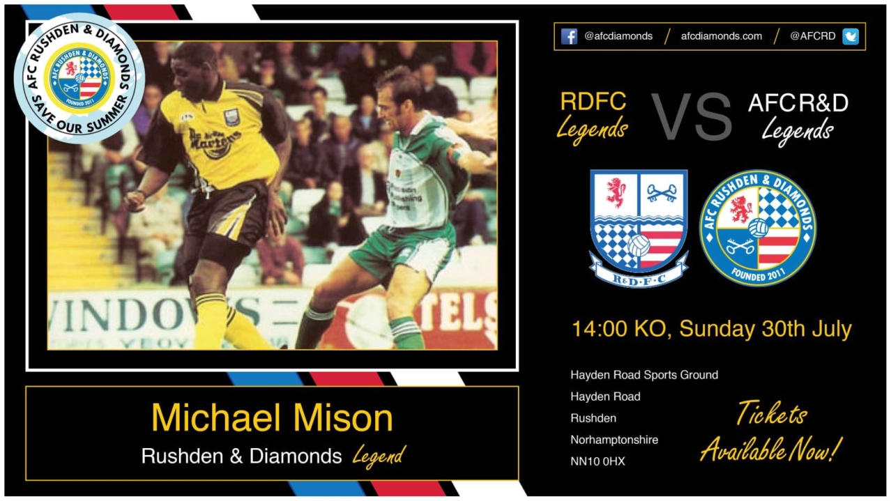 RDFC Legend – Michael Mison – AFC Rushden & Diamonds