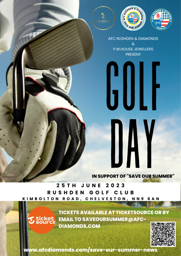Golf Day – Sunday 25th June – AFC Rushden & Diamonds