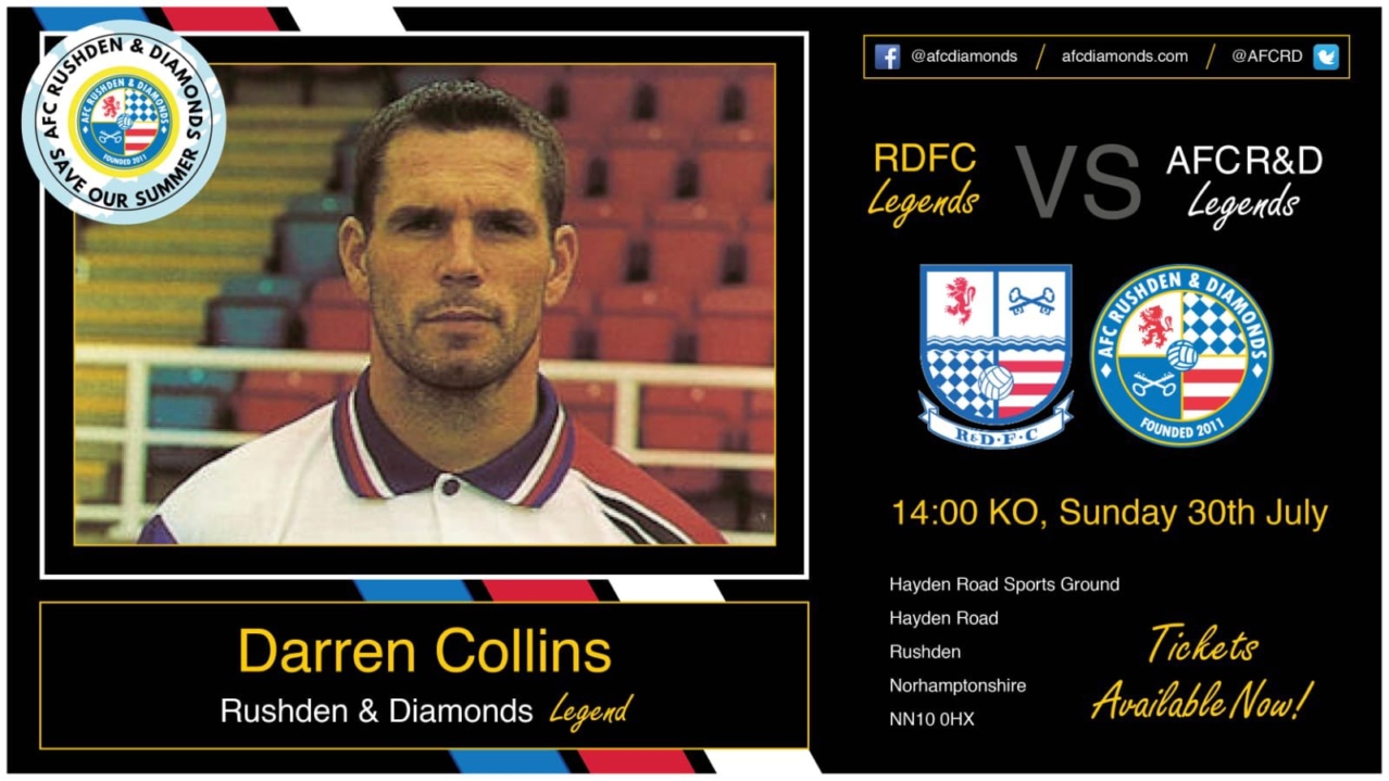 RDFC Legend – Darren Collins – AFC Rushden & Diamonds
