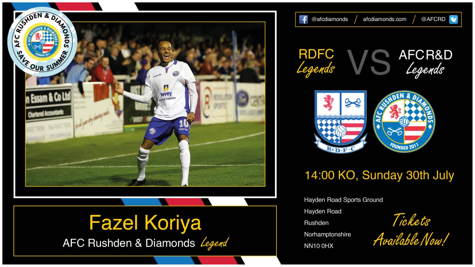 AFC R&D Legend – Fazel Koriya – AFC Rushden & Diamonds