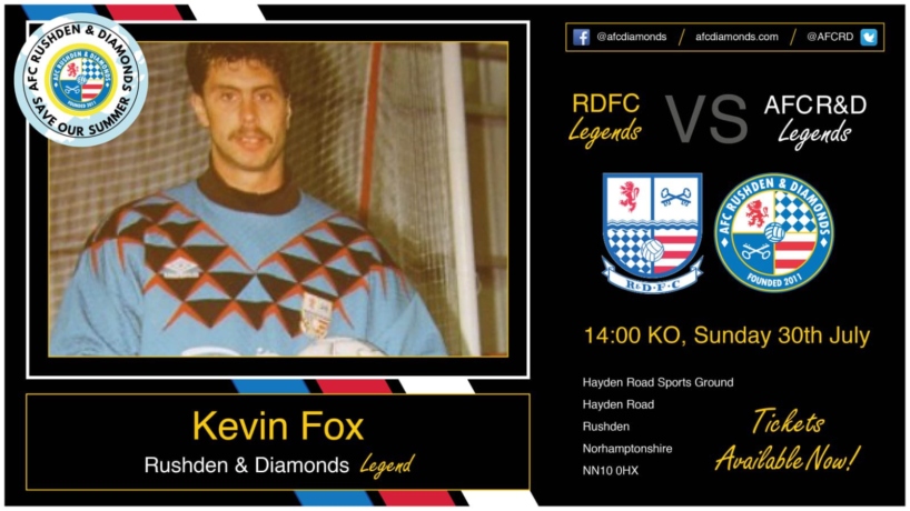 RDFC Legend – Kevin Fox – AFC Rushden & Diamonds