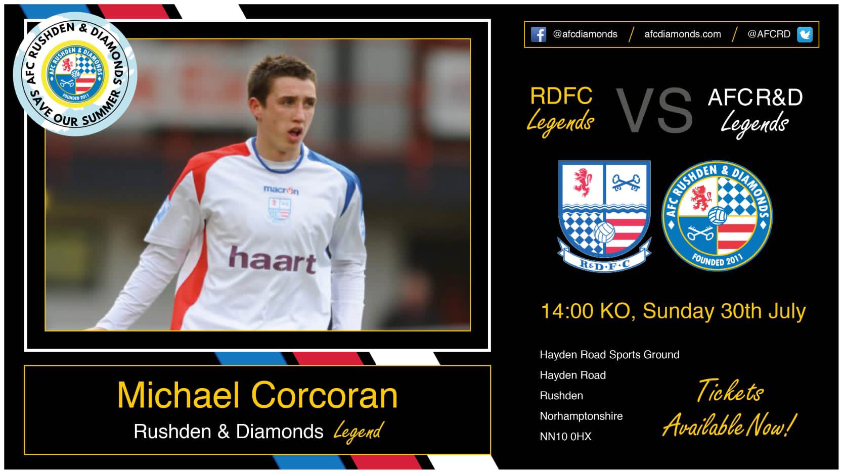 RDFC Legend – Michael Corcoran – AFC Rushden & Diamonds