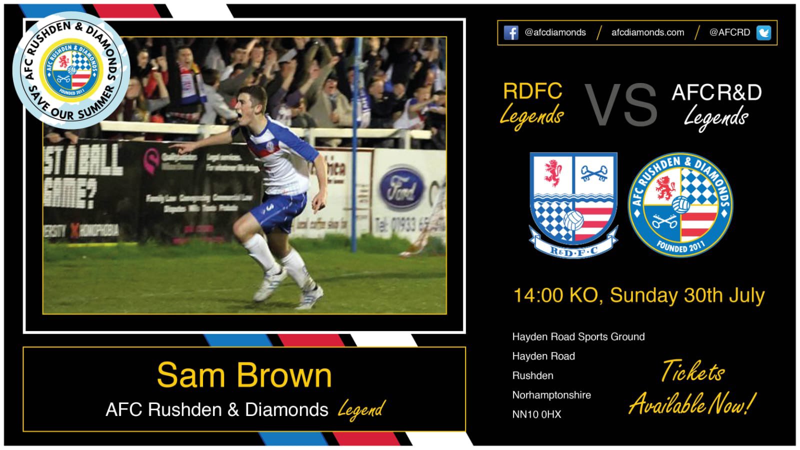 AFC R&D Legend – Sam Brown – AFC Rushden & Diamonds