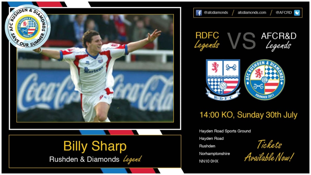RDFC Legend – Billy Sharp – AFC Rushden & Diamonds