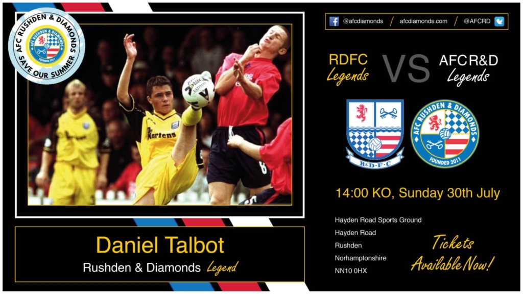 RDFC Legend – Daniel Talbot – AFC Rushden & Diamonds