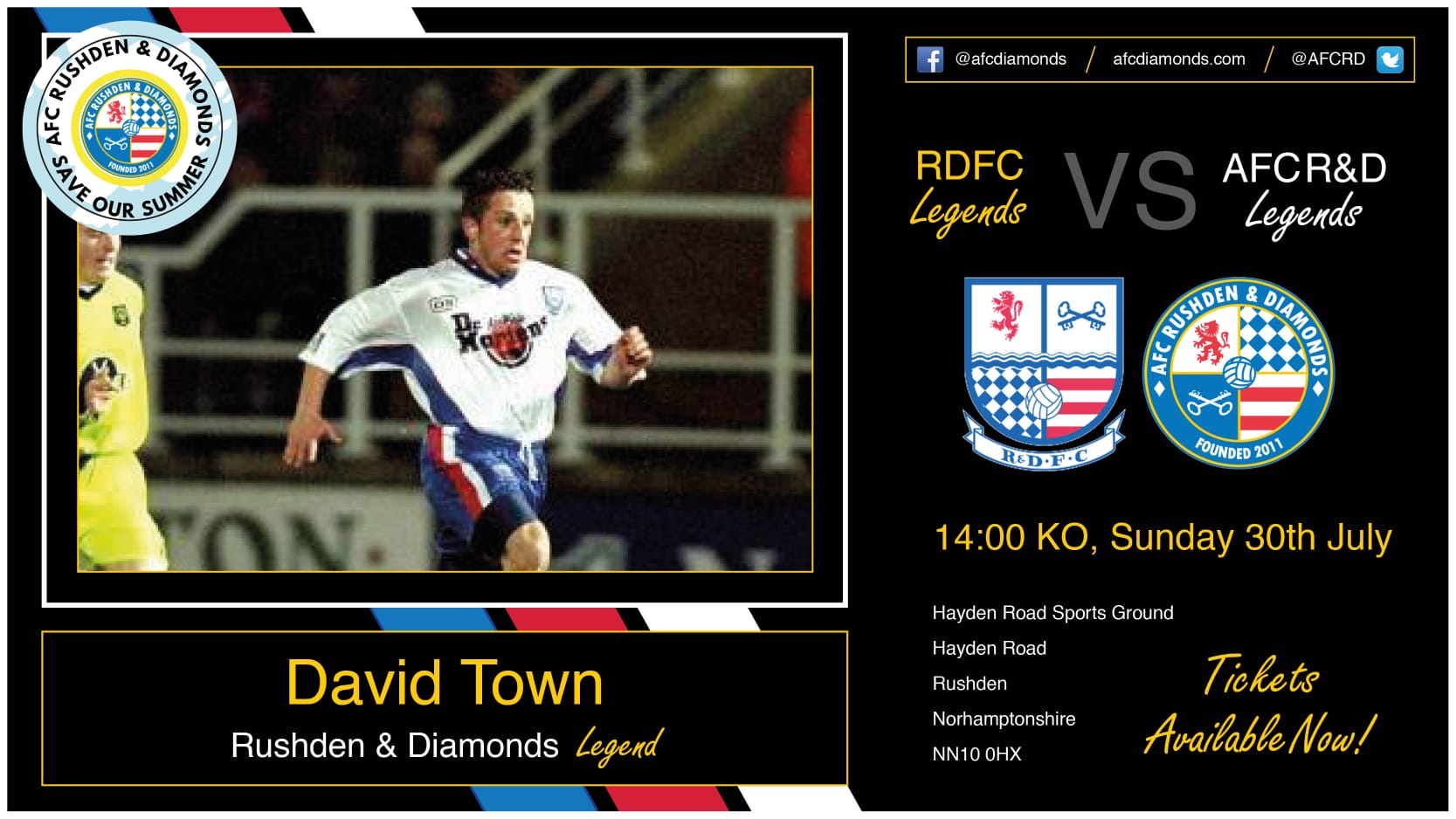 RDFC Legend – David Town – AFC Rushden & Diamonds