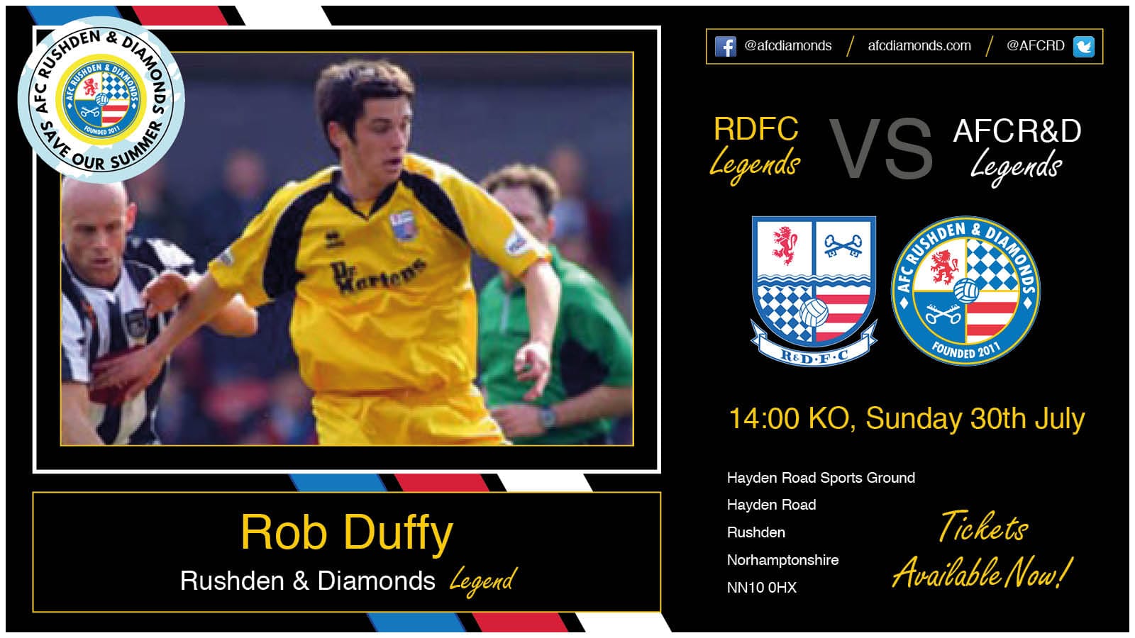 RDFC Legend – Rob Duffy – AFC Rushden & Diamonds