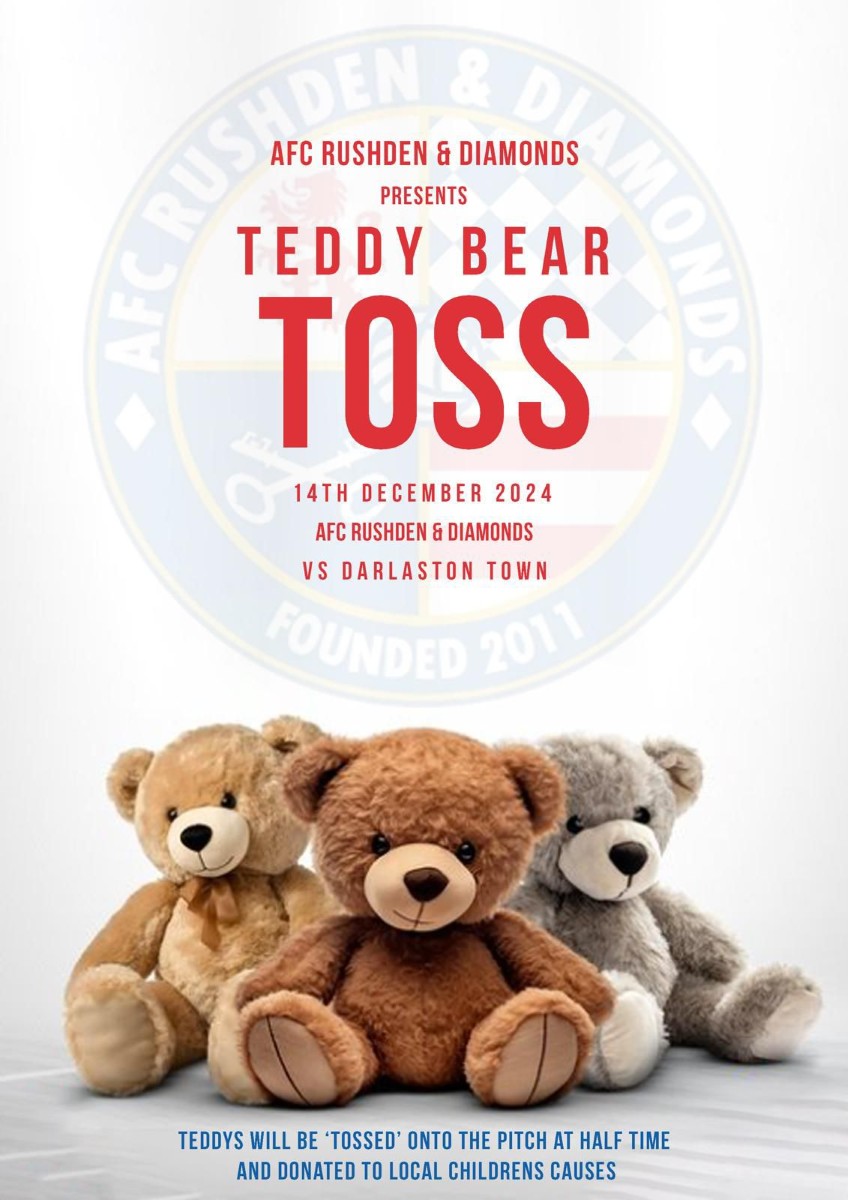 Teddy Bear Toss 2024 – AFC Rushden & Diamonds